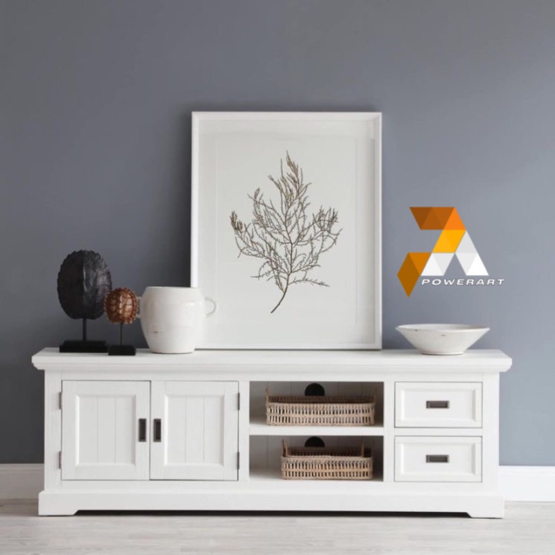 Jual BUFET TV MODERN MINIMALIS DUCO PUTIH MEJA TV RAK TV KONSOL TV ...