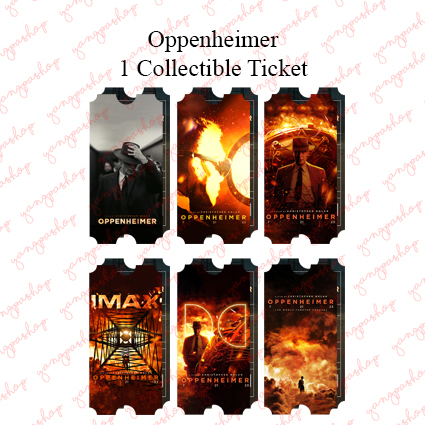Jual OPPENHEIMER FILM COLLECTIBLE TICKET FANMADE FANMERCH TIKET CILLIAN ...