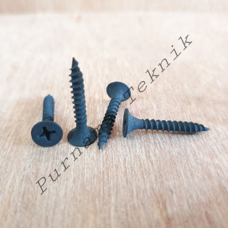 Jual Baut Skrup Hitam Baut Sekrup Hitam Baut Gypsum 1" - Satuan ...