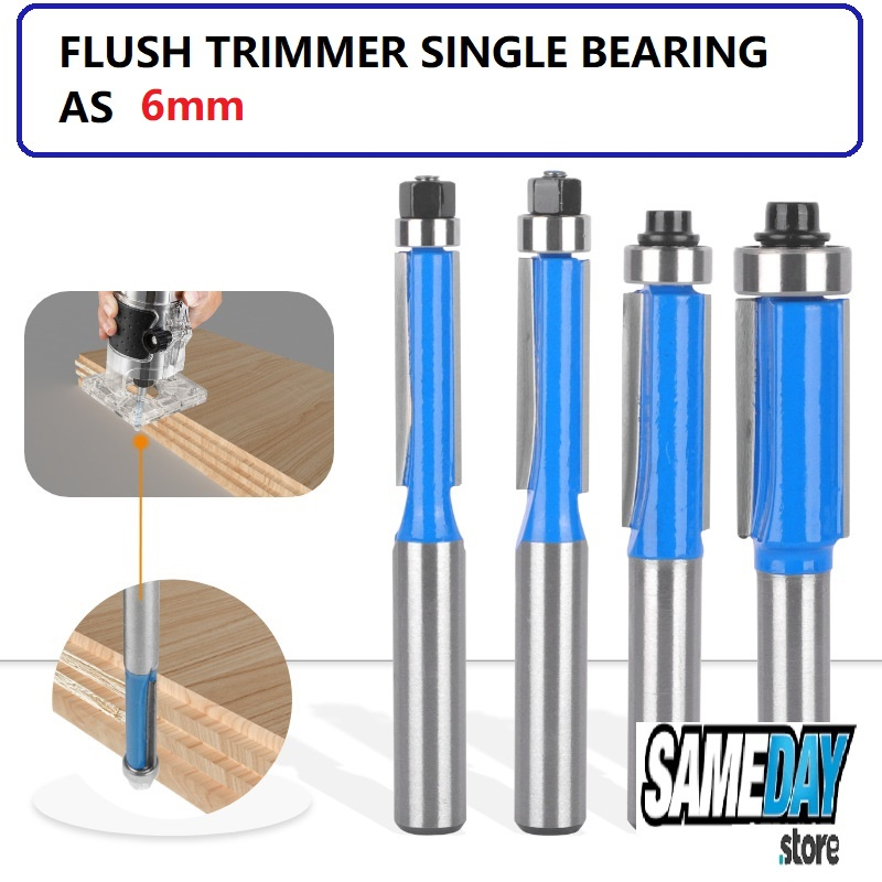 Jual Mata Profil Straight Flush Trimmer Router Bits Top Bearing Tusir ...