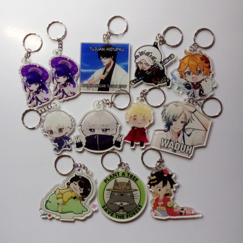 Jual Custom Gantungan Kunci Akrilik Acrylic Keychain Shopee Indonesia 