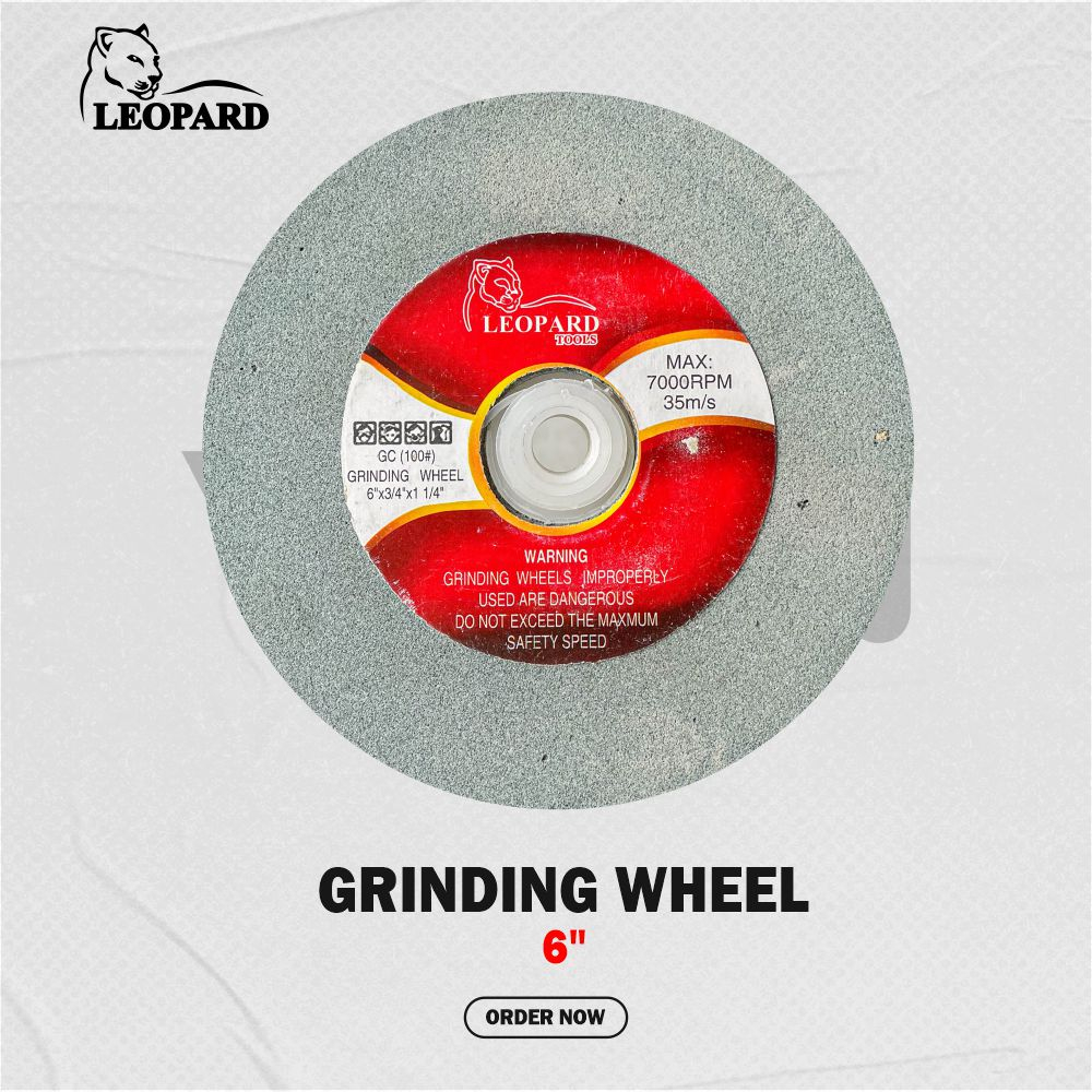 Jual LEOPARD Grinding Wheel 6 Inch GC100Batu Gerinda Duduk Poles Asah ...