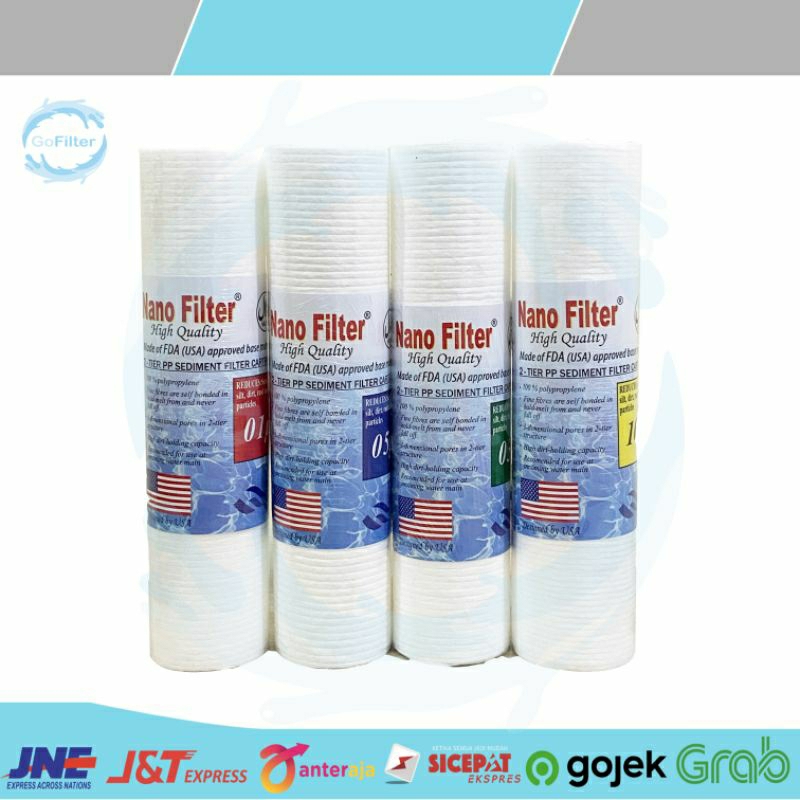 Jual CARTRIDGE FILTER AIR NANOTEC KOLON DEWATER GION 10 INCH - SEDIMEN PP FILTER SPUN BUSA ...