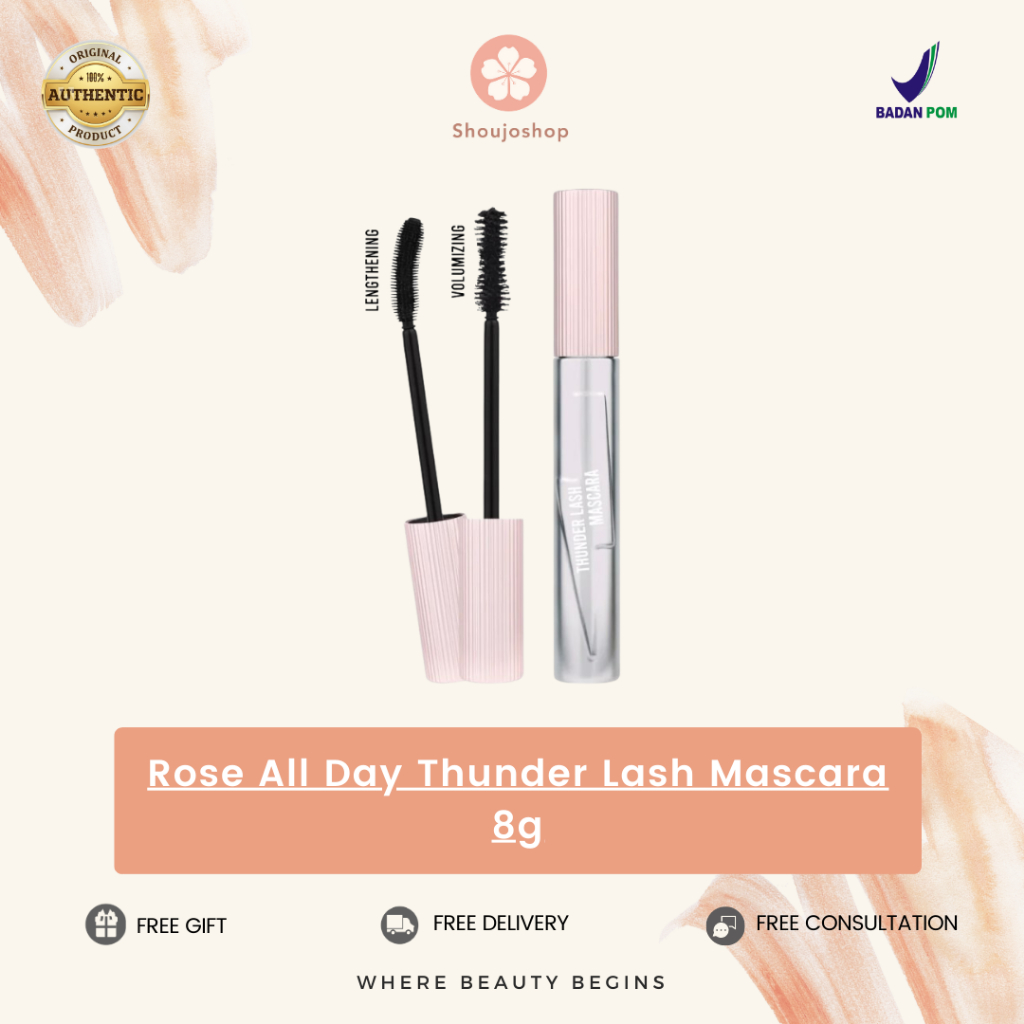 Jual Rose All Day Thunder Lash Mascara 8g | Shopee Indonesia