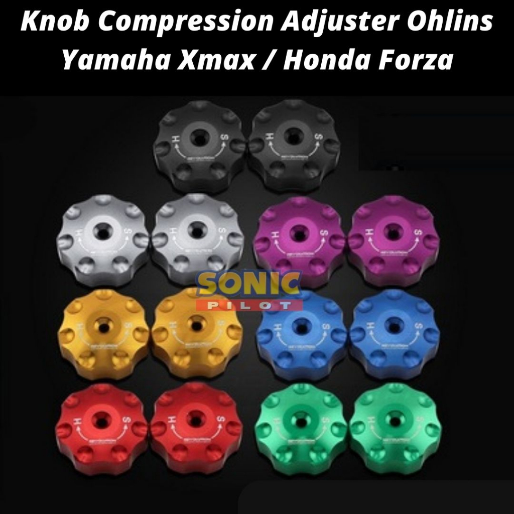 Jual Knob Compression Adsjuster Shock Ohlins Yamaha XMAX / Honda Forza ...