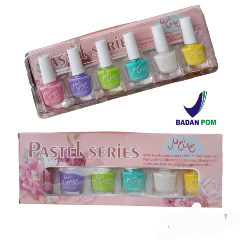 Jual Marimar Nail Polish Pastel Series/6.pcs | Shopee Indonesia