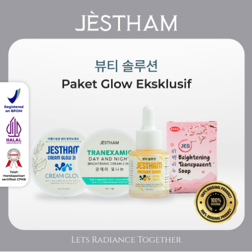 Jual NEW !! PAKET GLOW EKSLUSIF JESTHAM ( CREAM KOREA + CREAM TRANEX ... Jual NEW !! PAKET GLOW EKSLUSIF JESTHAM ( CREAM KOREA + CREAM TRANEX ...