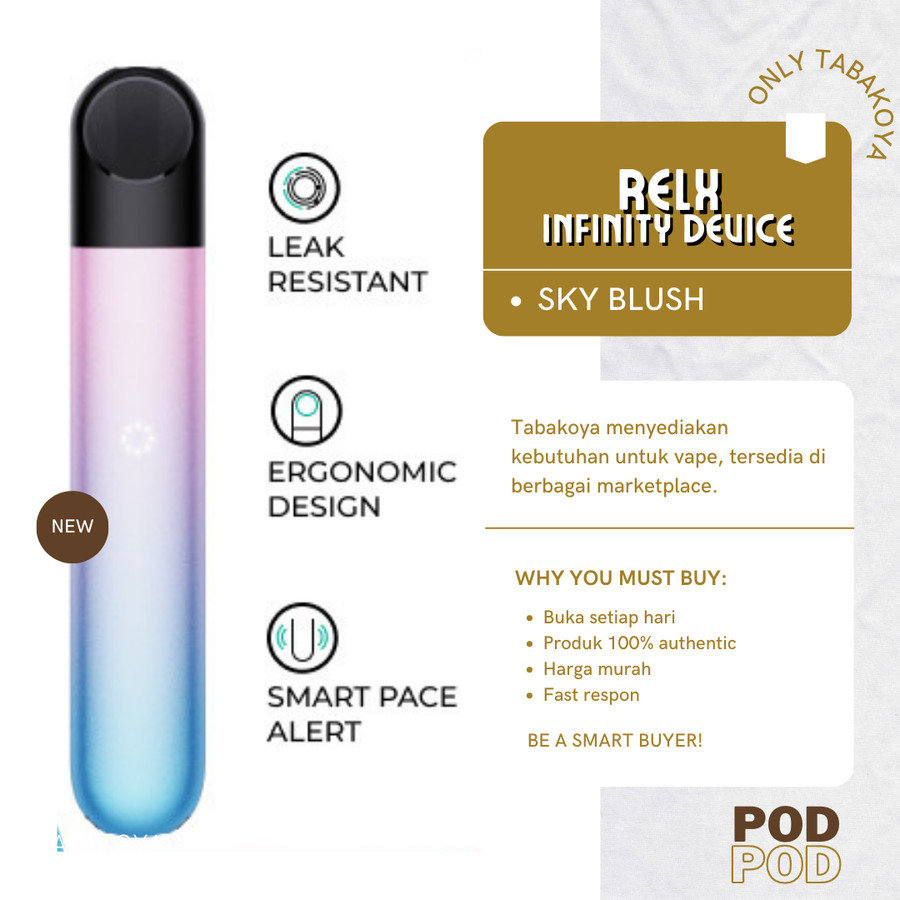 Jual RELX INFINITY POD SKY BLUSH 380mAh DEVICE ONLY AUTHENTIC BY RELX ...