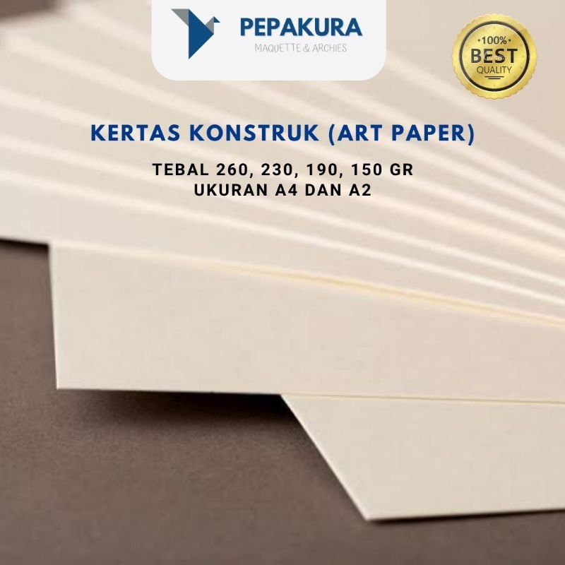 Jual [GOSEND ONLY] Kertas Konstruk (Art Paper) Bahan Serbaguna Maket ...