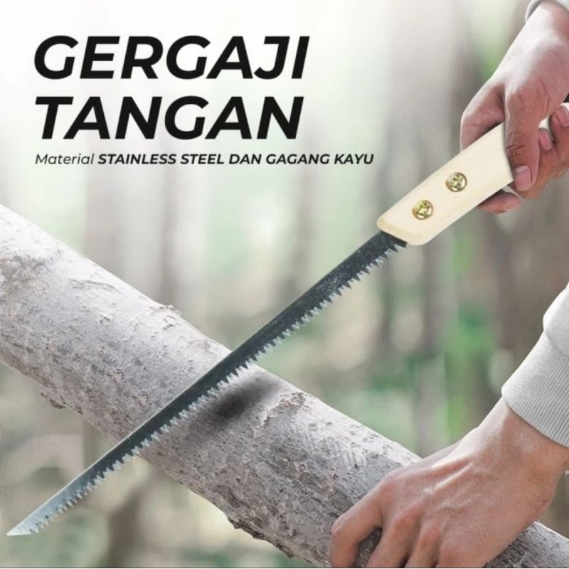 Jual Gergaji Kayu Manual Gergaji Push Pull 9Inch Gagang Kayu Graji ...