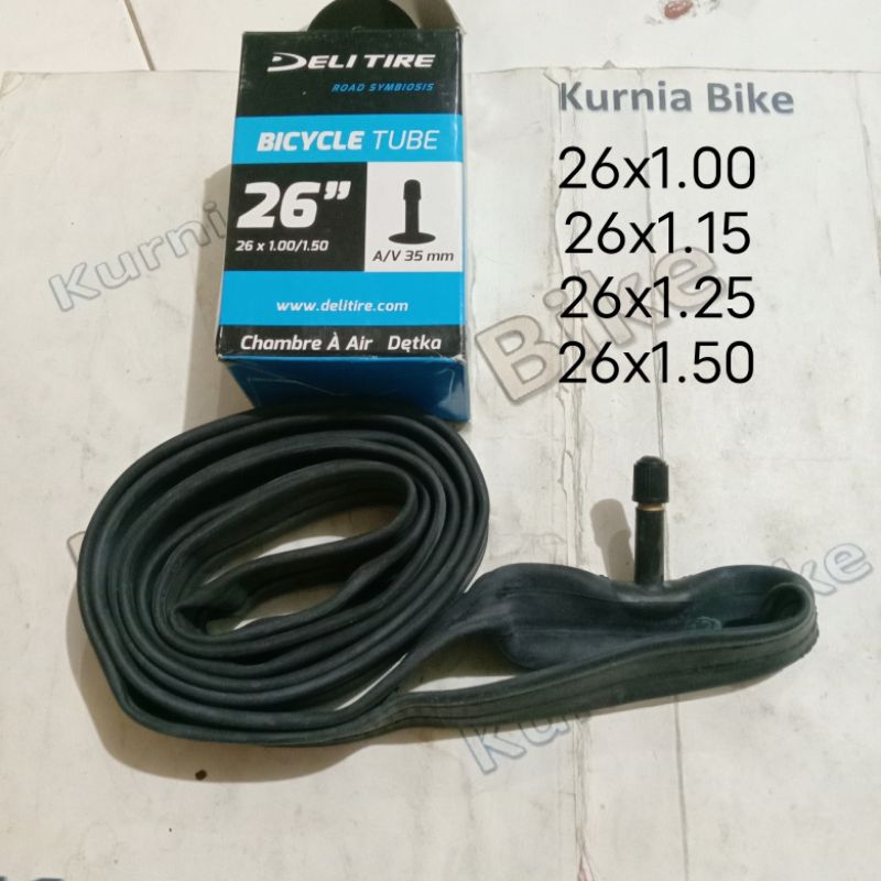 Jual ban dalam sepeda 26x1.00 / 1.15 / 1.25 / 1.50 cop motor by Delitire | Shopee Indonesia