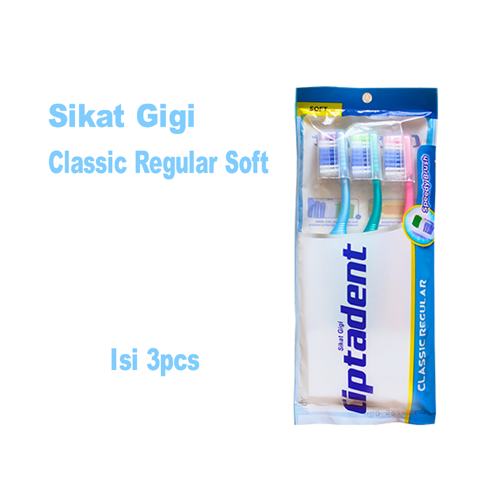 Jual Toothbrush Ciptadent Classic Regeular Soft Isi 3pcs - Sikat Gigi ...