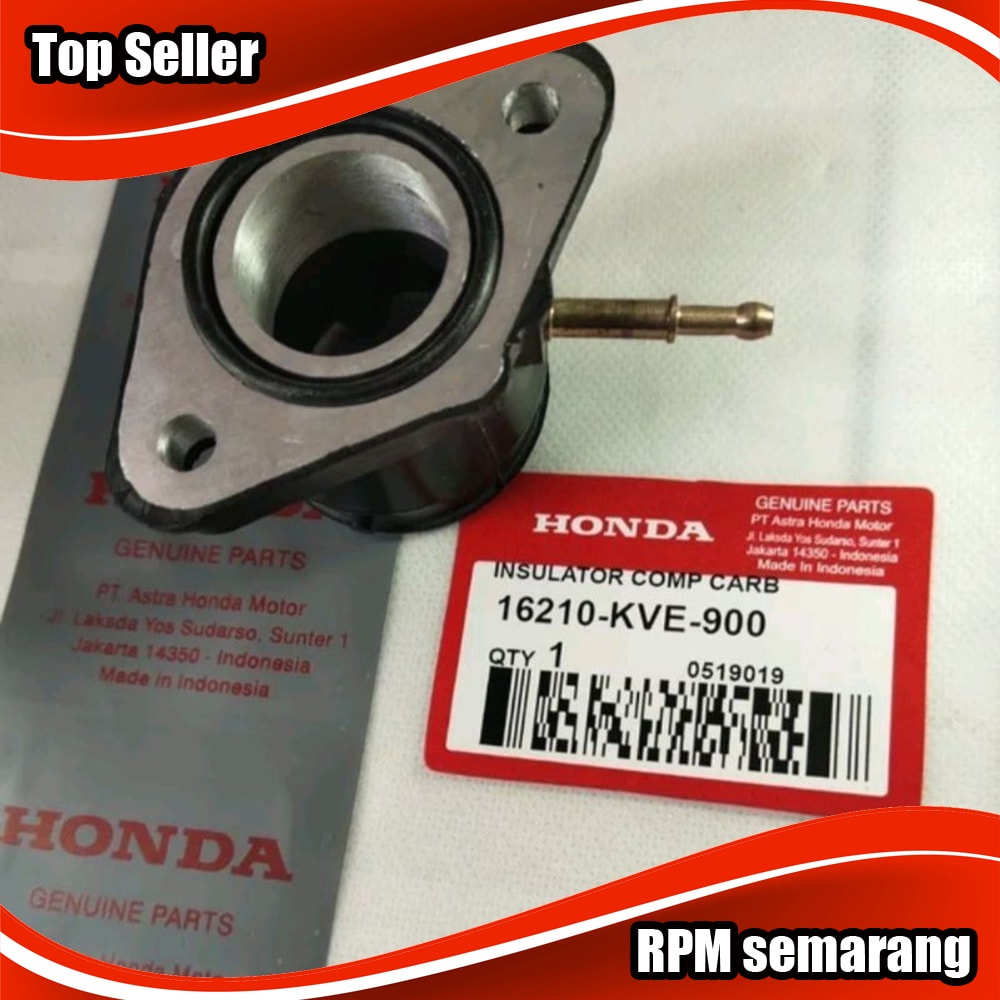 Jual Insulator manipol joint carburator karburator leher angsa Honda New Megapro mono 2010 ...