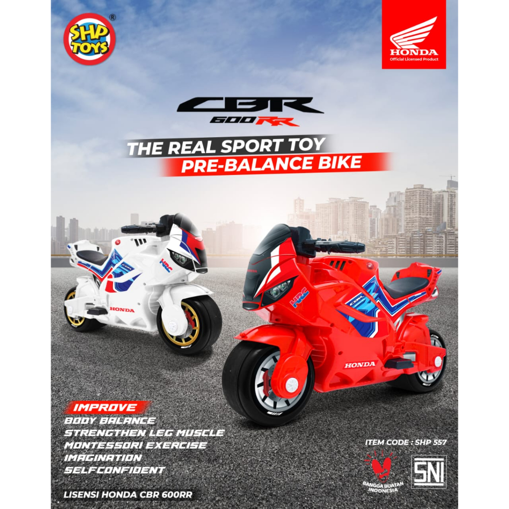 Jual Mainan anak Motor Balap SHP Toys Ride on CBR 600RR Honda Official ...