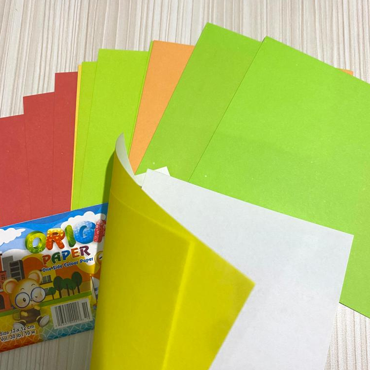 Jual Kertas Origami Kertas Lipat Warna Warni Shopee Indonesia