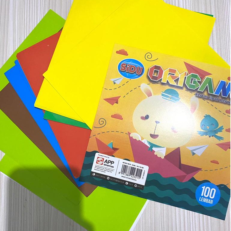 Jual Kertas Origami Kertas Lipat Warna Warni Shopee Indonesia