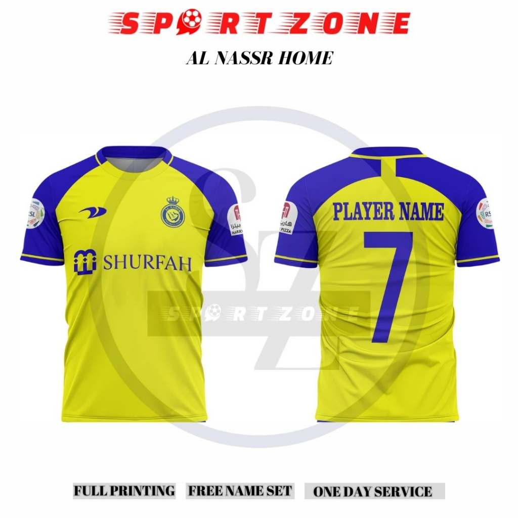 Jual Jersey Baju Bola Al Nassr Home 2022 2023 Premium Shopee Indonesia