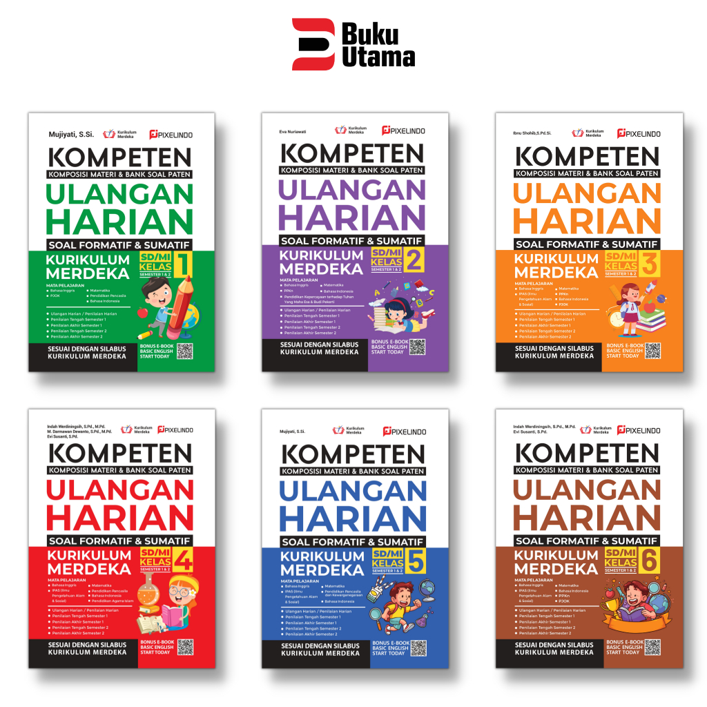 Jual BUKU KOMPETEN ULANGAN HARIAN KURIKULUM MERDEKA KELAS 1, 2, 3, 4, 5 ...
