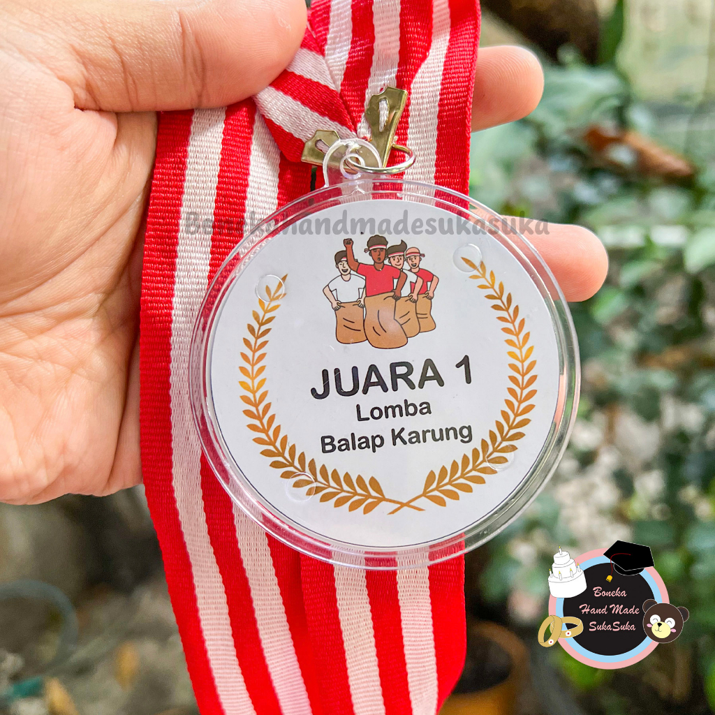 Jual Medali Lomba 17 Agustus Hadiah Penghargaan Kalung Kejuaraan Kado ...
