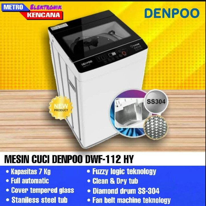 Jual MESIN CUCI 1 TABUNG DENPOO DWF-112 HY 7 KG | Shopee Indonesia