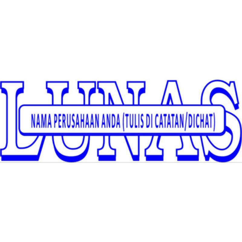 Jual cap lunas isi tinta stempel lunas custom kayu isi tinta | Shopee Indonesia