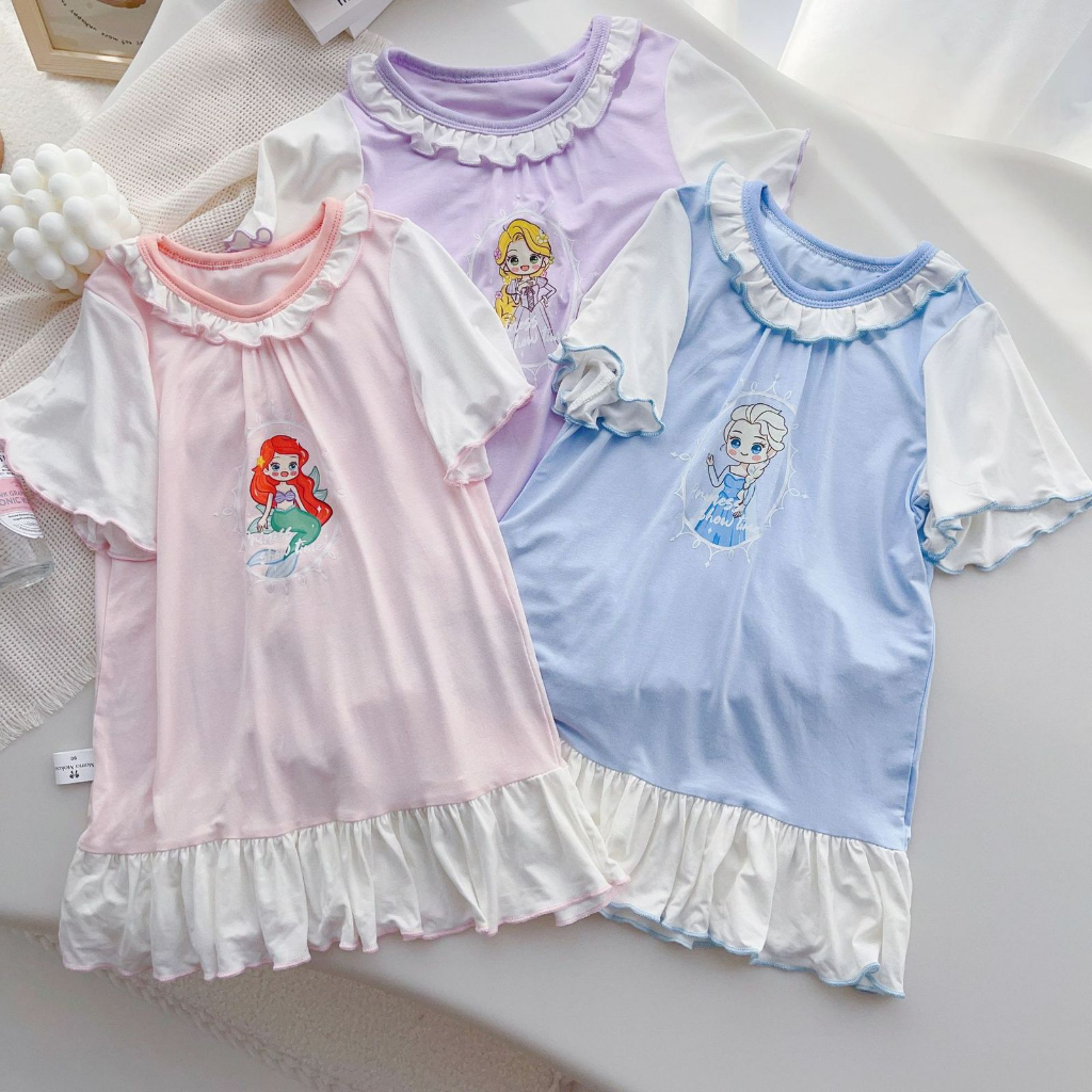 Jual Dress daster anak princess / baju tidur anak / piyama anak ...