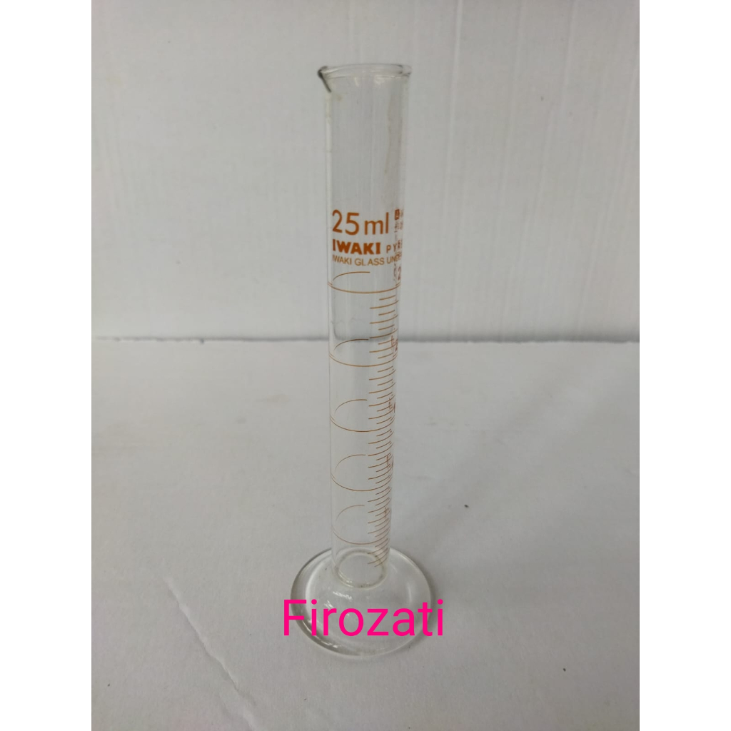 Jual Silinder Gelas Ukur Kaca IWAKI Pyrex Class A 10 25 50 100 250 500 ...