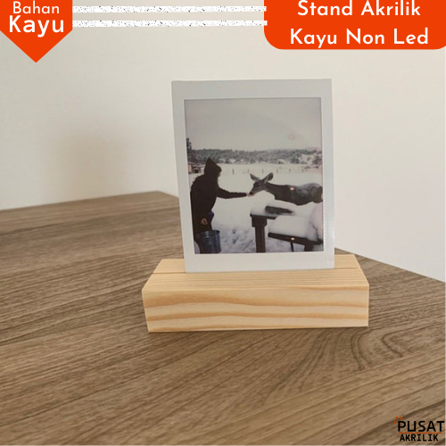 Jual Price Tag Holder Stand Akrilik Dudukan Akrilik Kayu Tent Card ...