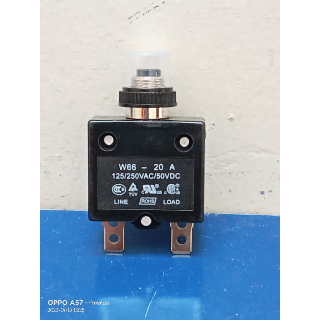 Jual overload pompa air satelit protector switch / circuit breaker 20A ...