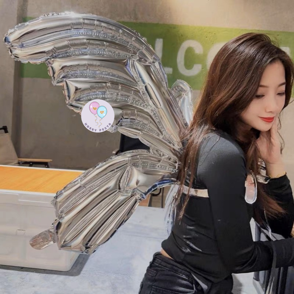 Jual PAKET USAHA ISI 50PCS Balon Sayap Kupu Kupu Ukuran Jumbo / Balon ...