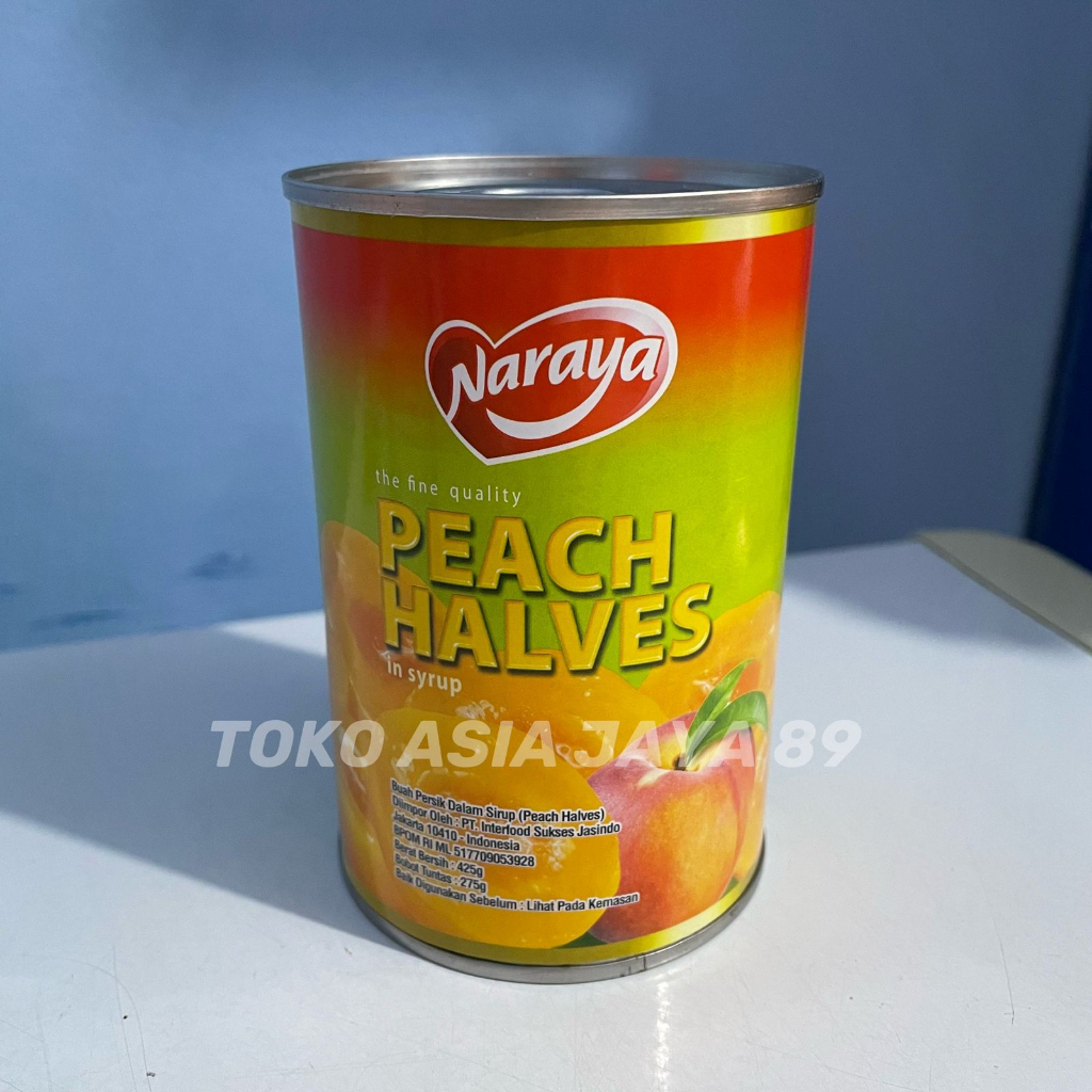 Jual Naraya peach halves kaleng | Shopee Indonesia