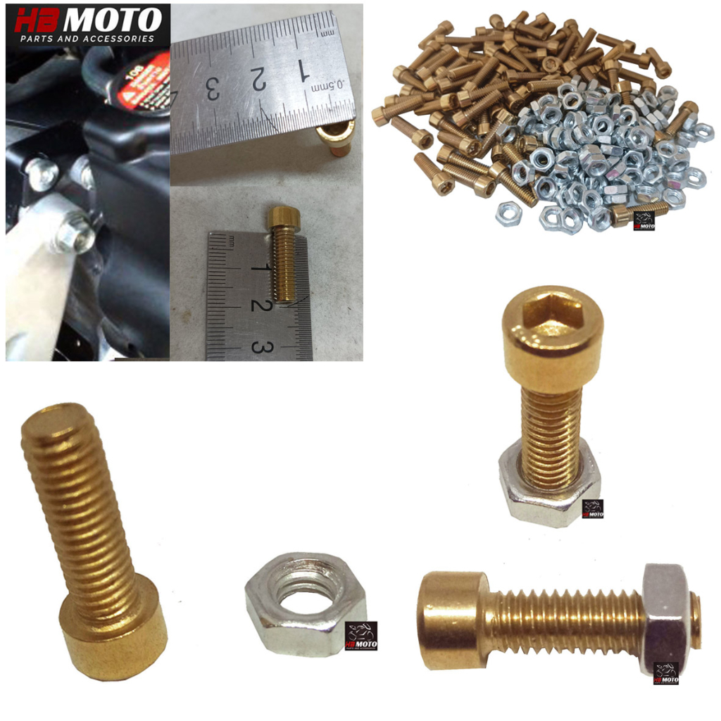 Jual 1 Pcs Baut L Stainless Gold plus ring ukuran 10 / Baut L 10 6 Mm X ...