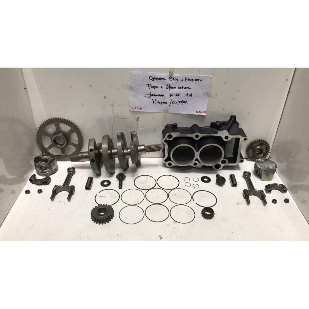 Jual Blok Piston kit dan Kruk As Yamaha R25 Fullset - Second Bekas ...