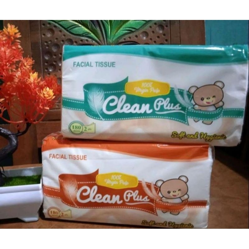 Jual Tissue Clean Plus 180 sheet dpt 2 Tissue | Shopee Indonesia