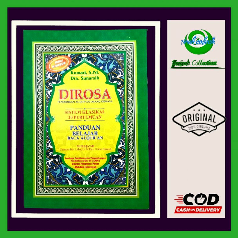 Jual Buku Dirosa Panduan Belajar Al-Qur'an Oang Dewasa versi Kertas HVS ...