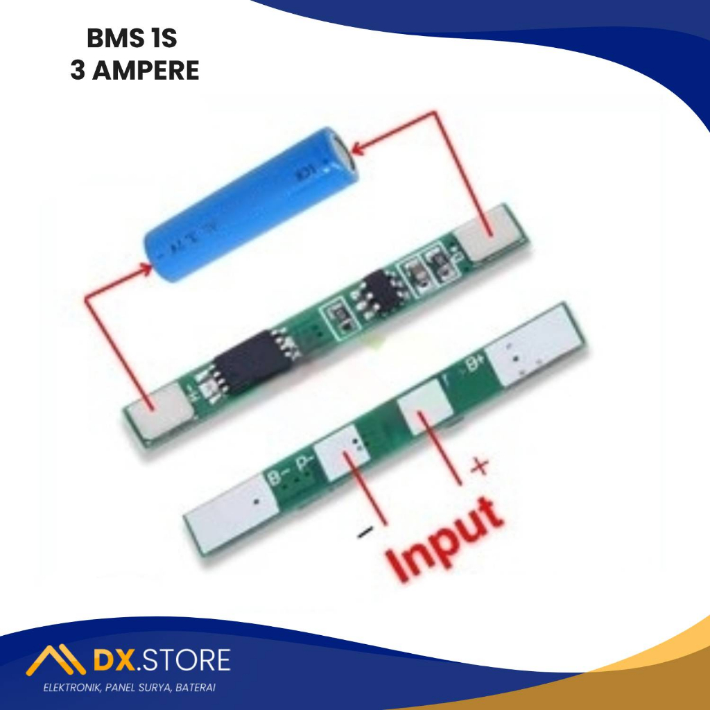 Jual Modul BMS 1S 3A 3.7V Baterai 18650 Li-ion Proteksi Lithium Battery | Shopee Indonesia