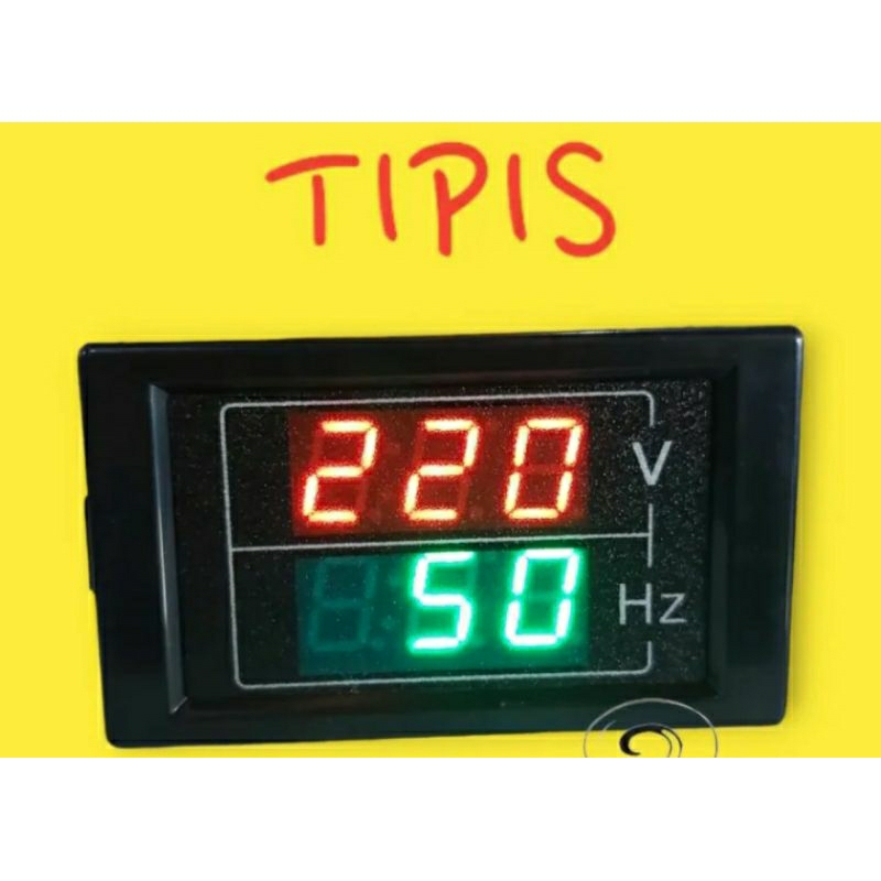 Jual VOLT METER AC 220V DAN HZ METER TIPIS | Shopee Indonesia
