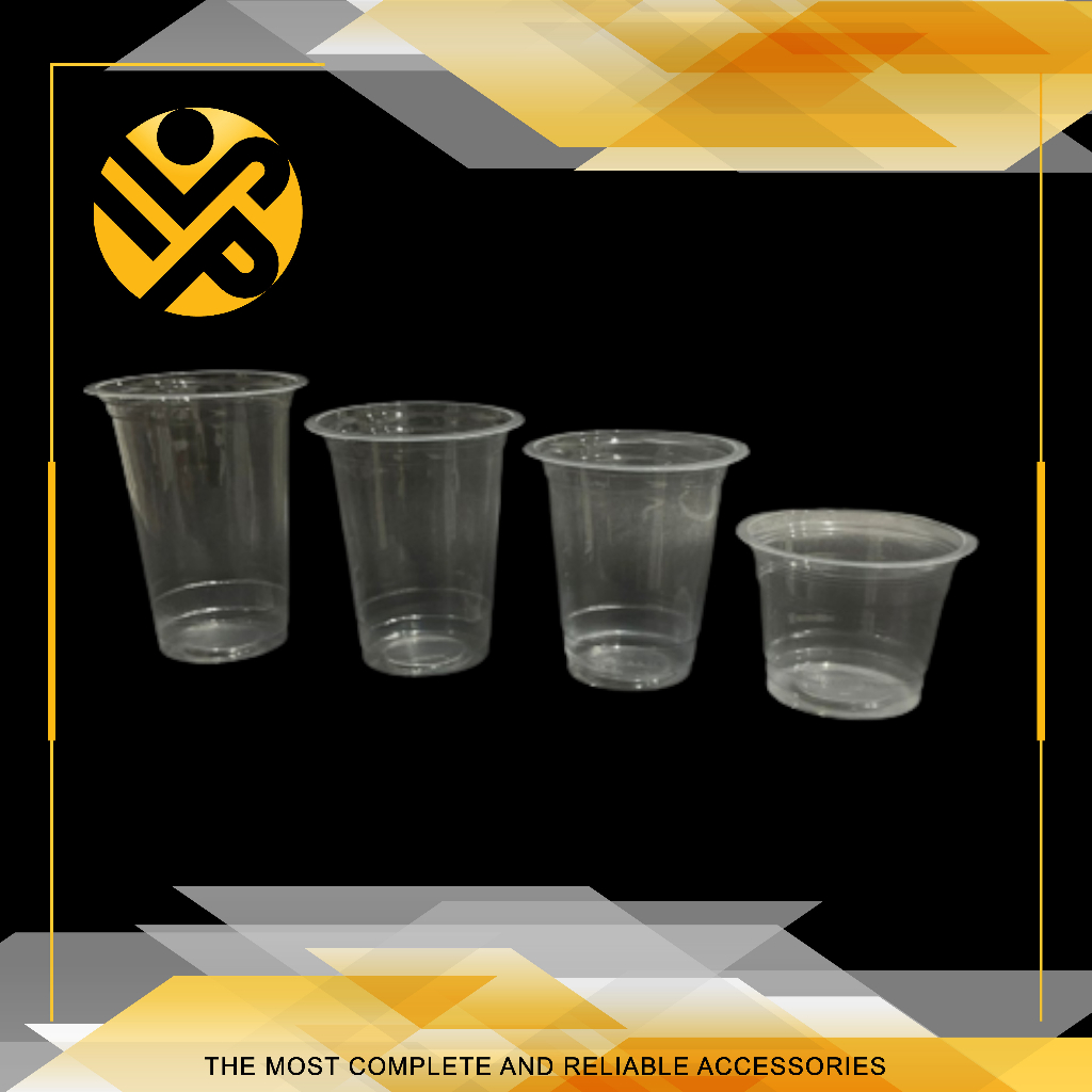 Jual Gelas Plastik Natural / Plastik Cup / Gelas Pop Ice Per Pcs ...