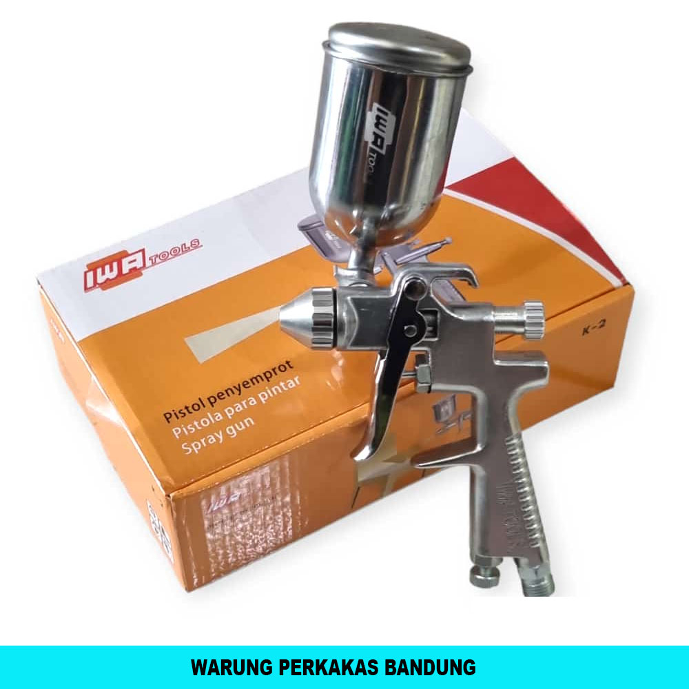 Jual iwa Spray Gun K2 Clear Finishing - Alat Semprot Cat Tabung Atas ...
