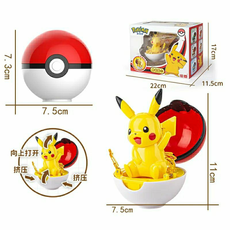 Jual MAINAN POKEMON POKEBALL POKEMON FIGURE DEFORMATION POKEMON ACTION FIGURE POKE BALL ORIGINAL ...