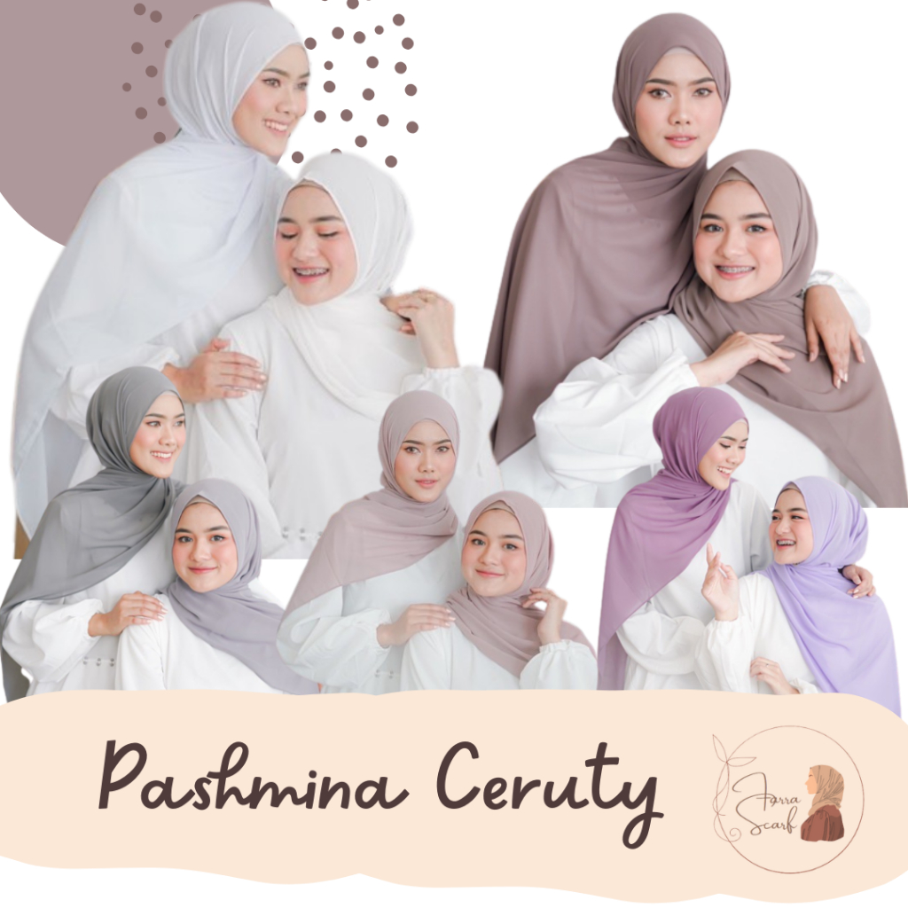 Jual Pashmina Cerutty Babydoll Premium Aline Hijab | Shopee Indonesia