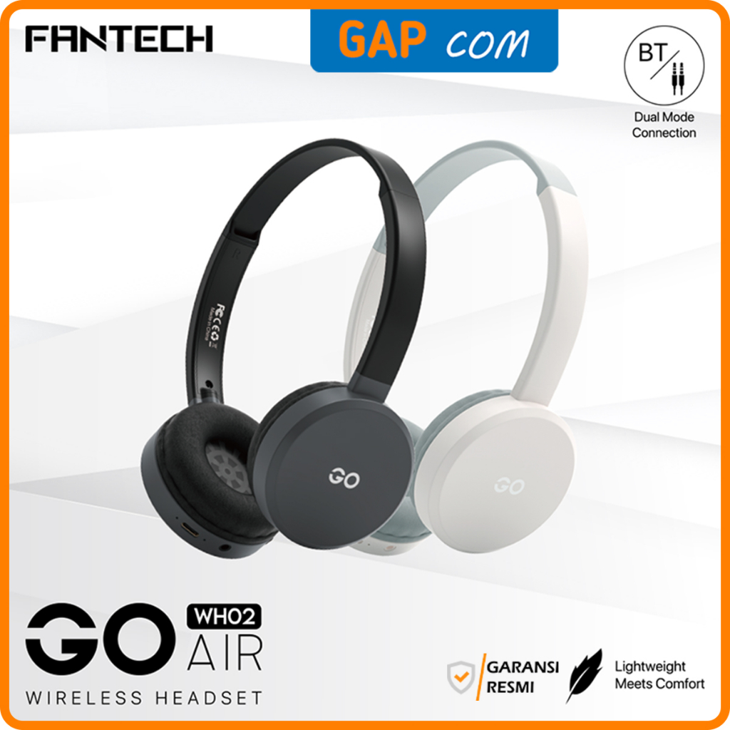 Jual Headset Wireless Bluetooth 5.0 Gaming Fantech WH02 GO AIR (Dual ...