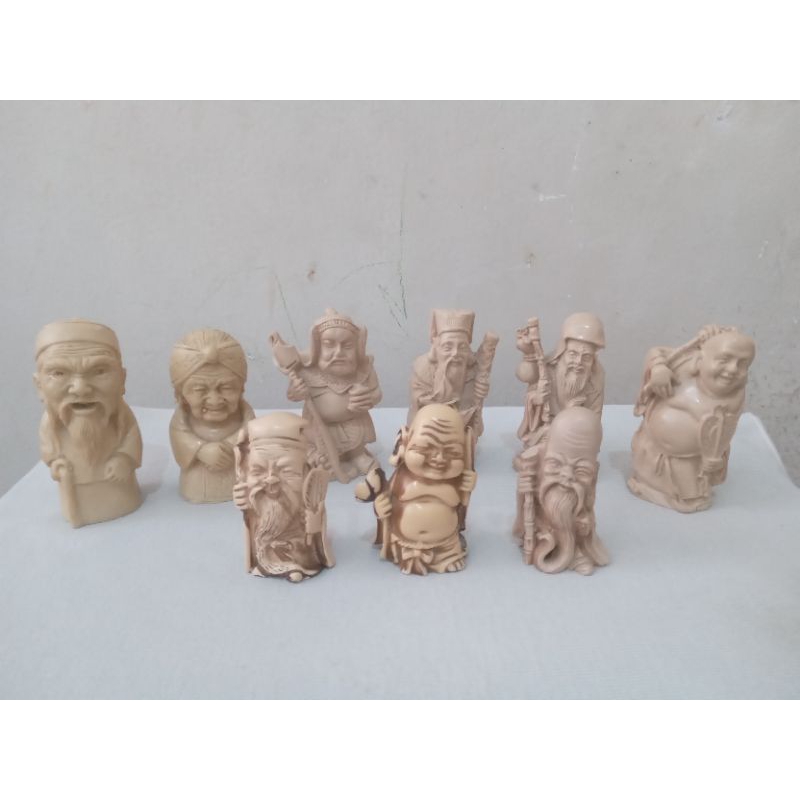 Jual 1 set miniatur patung chinese karakter figure unik | Shopee Indonesia