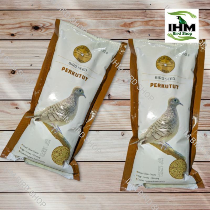 Jual PAKAN BURUNG PERKUTUT GOLD COIN BIRD SEED PERKUTUT 450g | Shopee ...