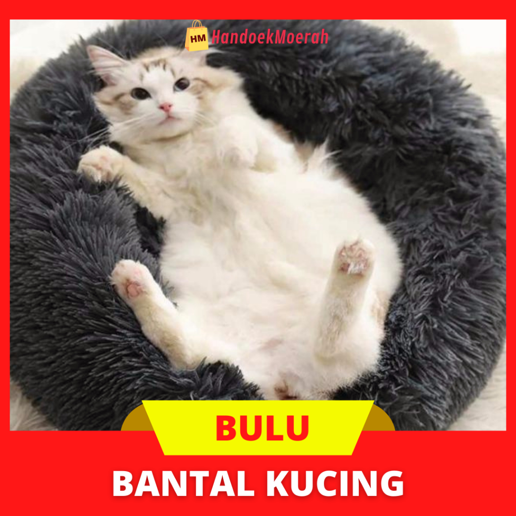 Jual Bantal Tidur Kucing Bulu / Kasur Hewan Murah | Shopee Indonesia