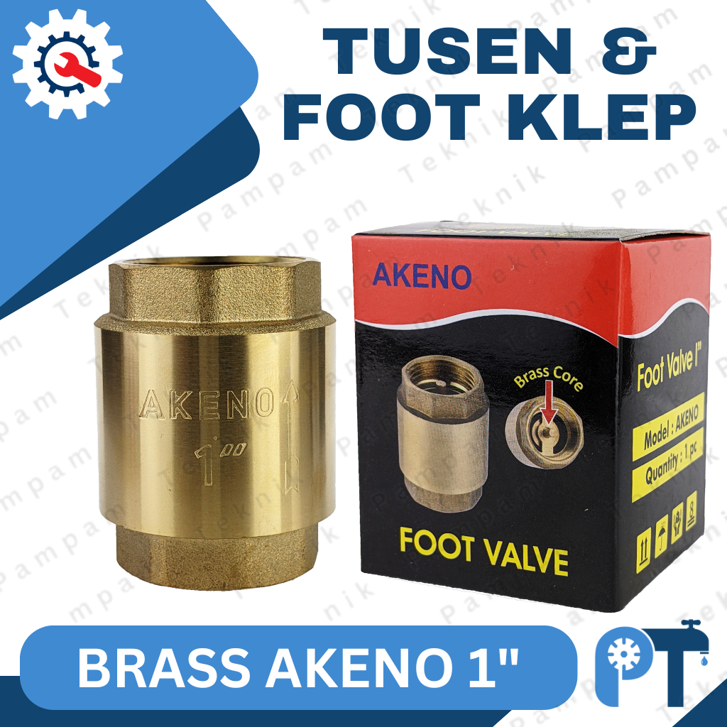 Jual TUSEN KLEP KUNINGAN 1 INCH AKENO BRASS / FOOT VALVE AKENO 1 ...