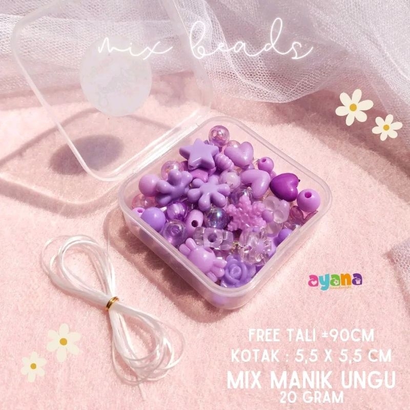 Jual Mini Mix Box Beads Beragam manik dalam satu wadah kecil | Shopee Indonesia