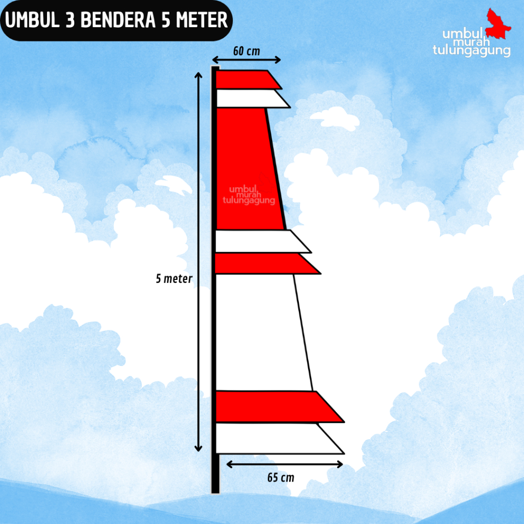 Jual UMBUL VARIASI 3 BENDERA MERAH PUTIH | Shopee Indonesia