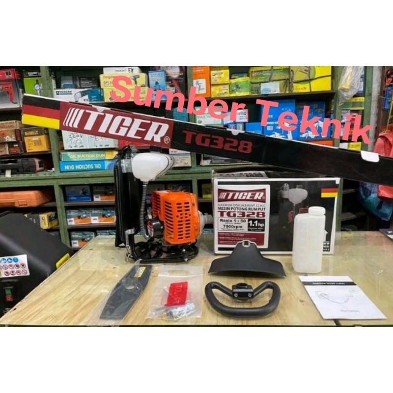 Jual Mesin Babat Potong Rumput TIGER TG 328 | Shopee Indonesia