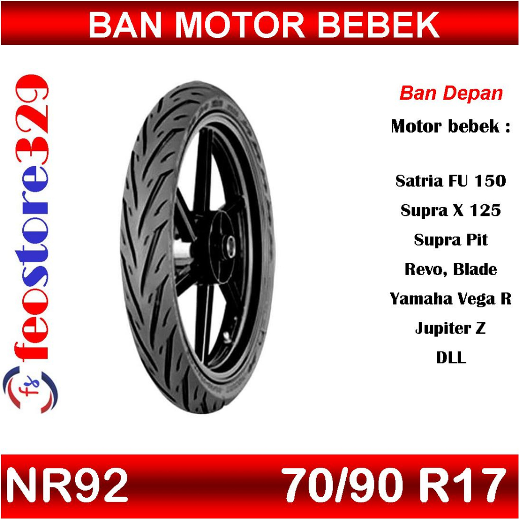 Jual Ban Tubles Depan IRC 70/90-17 Ring 17 Ban Motor Bebek suzuki ...